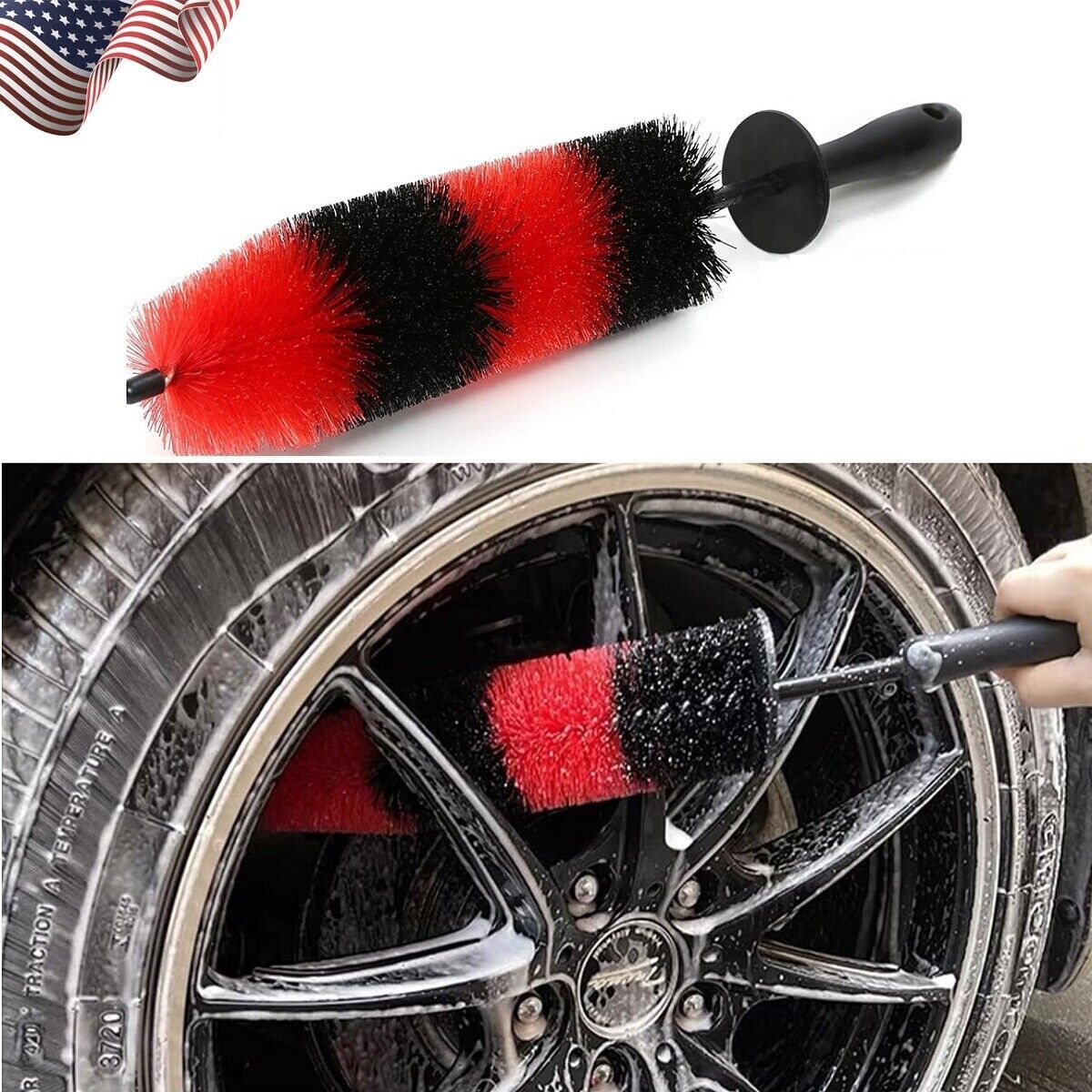 Car Wheel Brush Rims Tire Seat Wash Engine Cleaning Kit Auto Detailing ...