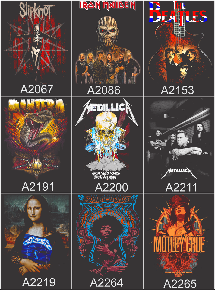 Lot of 3 Mens Rock Band Graphic T-Shirts Music Tee Bundle Concert Tour ...