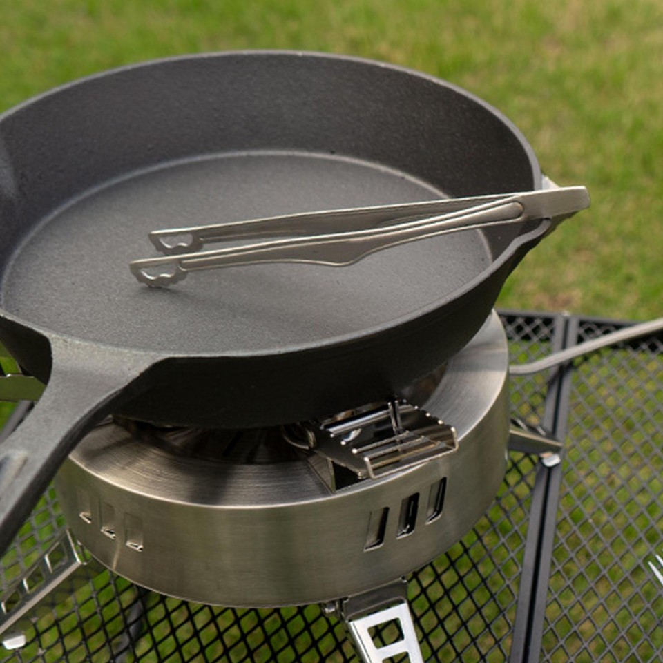 Titanium Kitchen Tong Tea Cup Clip BBQ Grill Tweezer Lightweight Handy ...