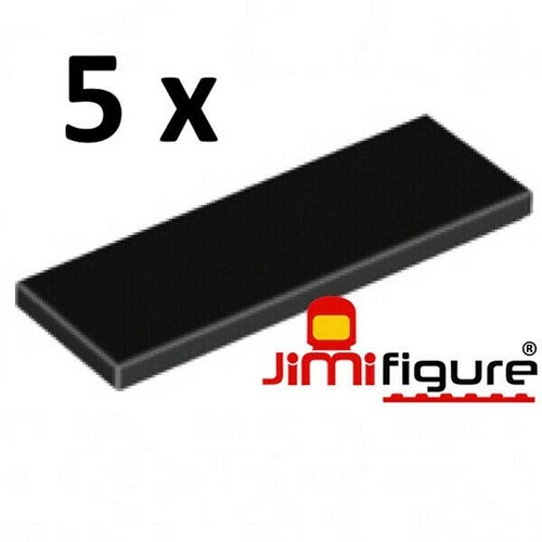 NEW 5 x LEGO Flat Tile 2x6 With Groove Black 69729 Genuine Bulk Lot 6x2 ...