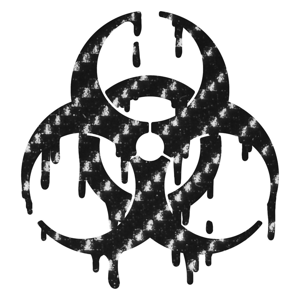 Biohazard Sticker - Dripping Safety Symbol Patterned Decal | eBay