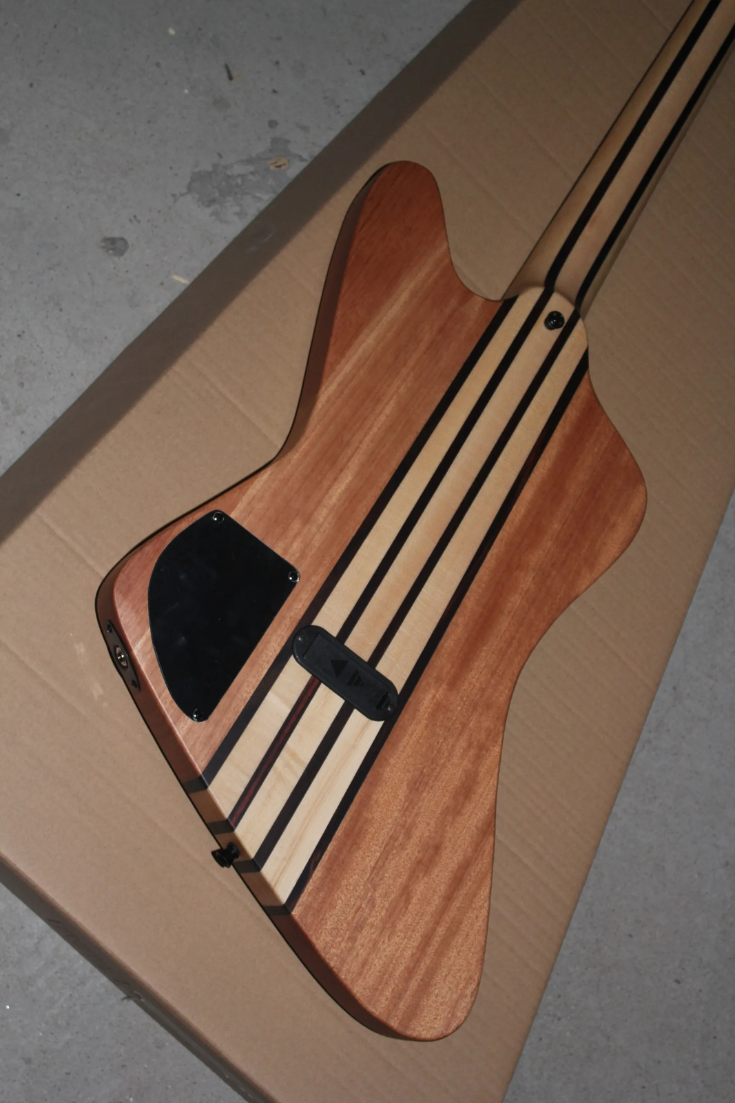 Natural Color 4 Strings Bass Neck-thru Body Electric Bass GuitarActive ...