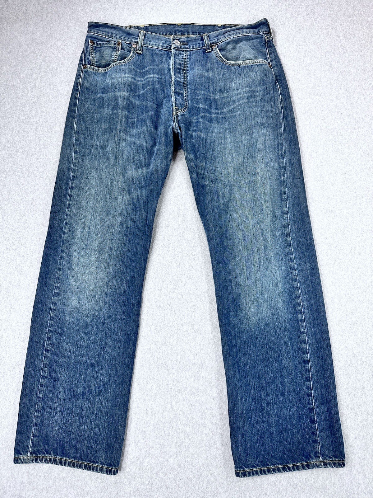 Levi's 501 XX Blue Denim Jeans 501 Size 37x31 Button … - Gem