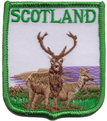Scotland Red Deer Stag Embroidered Patch | eBay UK