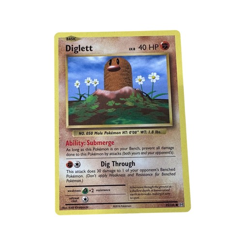 Diglett 55/108 XY Evolutions Common Pokemon Card TCG Nintendo Game MP ...