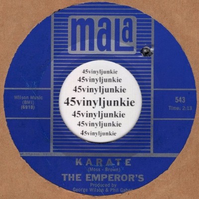 The Emperors 45 rpm "Karate" on Mala Records | eBay