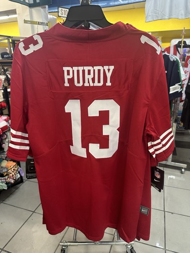 San Francisco 49ers #13 Brock Purdy Red Stitched Jersey Nike size Large ...
