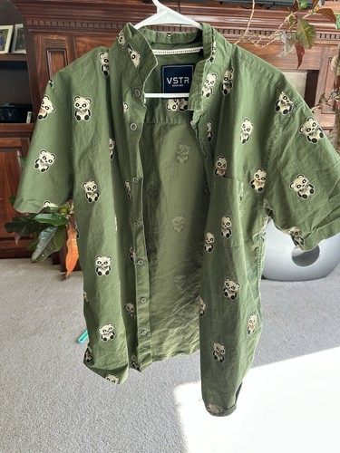 VSTR “Since 1928” Panda Flannel Shirt Men’s Size XL - Rare Surf Skate ...