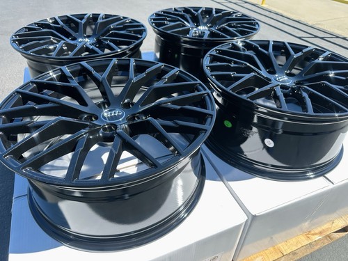 NEW Black 19" Audi A4 S4 Rims A6 S6 A7 S7 Wheels VW Q5 SQ5 | eBay