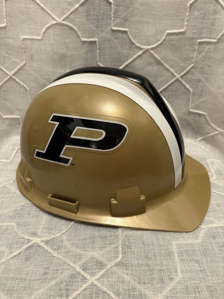 University of Purdue Hard Hat Helmet Rare Original Gold | eBay