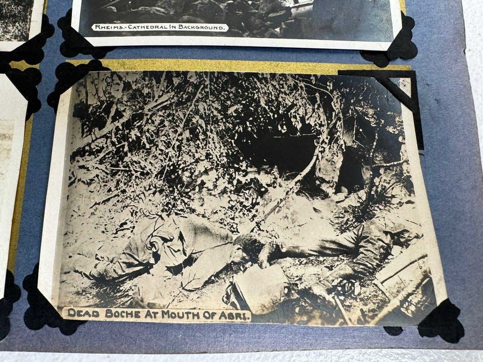 Antique WW1 Lot Photo Album Dead,Boche,Aviation,Military,USS,General ...