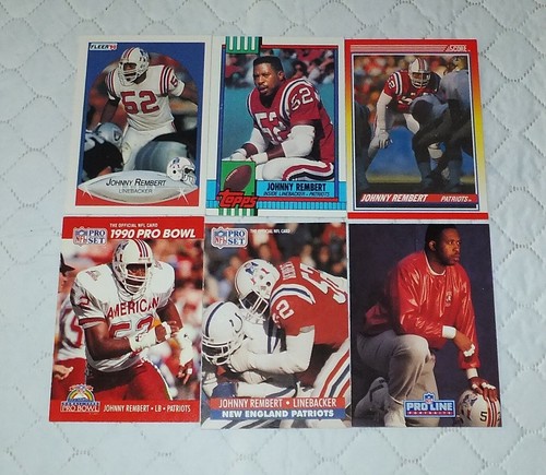 JOHNNY REMBERT - Line Backer - New England Patriots 6 Card Assorted Lot ...