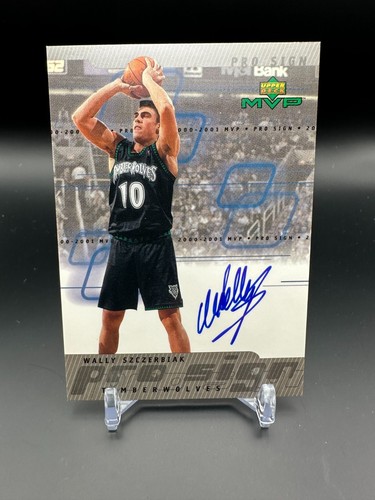 2000-01 Upper Deck MVP Pro Sign Wally Szczerbiak #WS Auto Autograph ...