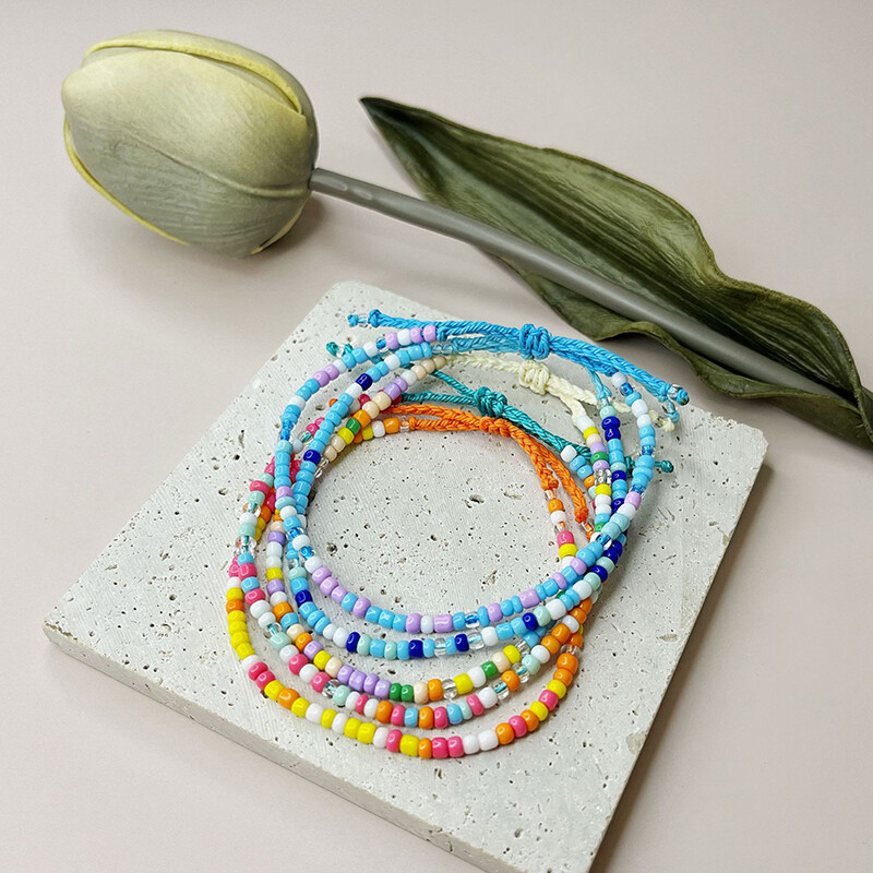 Bohemia Choker Necklace String Collar Charm Colorful Handmade Bohemia ...