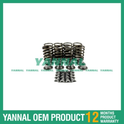 For Kubota KX165 Valve Spring Kit Seat With Cotter ( Fit one engine ...