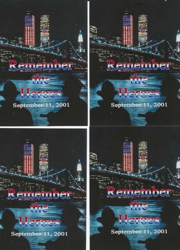911 REMEMBER THE HEROES SEPTEMBER 11 2001 4 - 3" X 4" PHOTOS | eBay