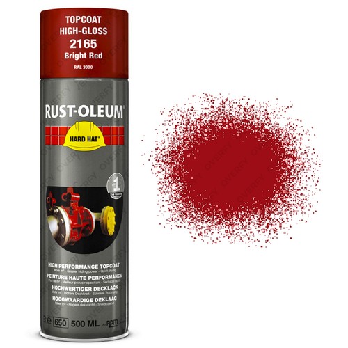 x1 Ultra-High Coverage Rust-Oleum Bright Red Spray Paint Hard Hat RAL ...