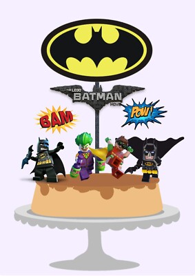 Personalized Batman Themed Cake Topper | eBay