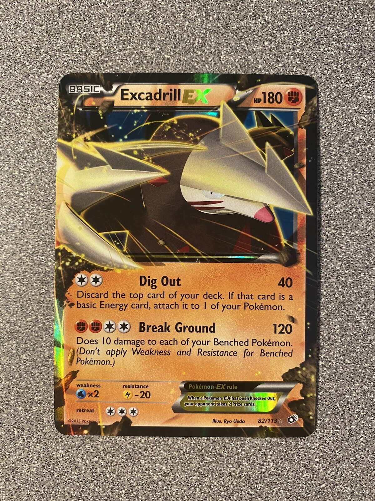 Pokemon Card Excadrill EX 82/113 Foil | eBay