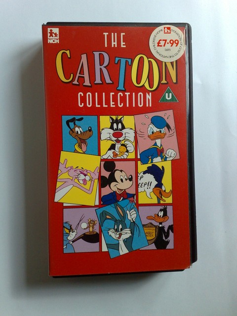 The Cartoon Collection Disney Warner Bros MGM Retro VHS Nch Charity for ...