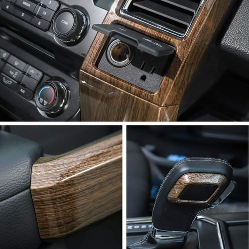 2021 F150 Ford F-150 Overhead Console Cover (2021-2023) - Black Wood ...
