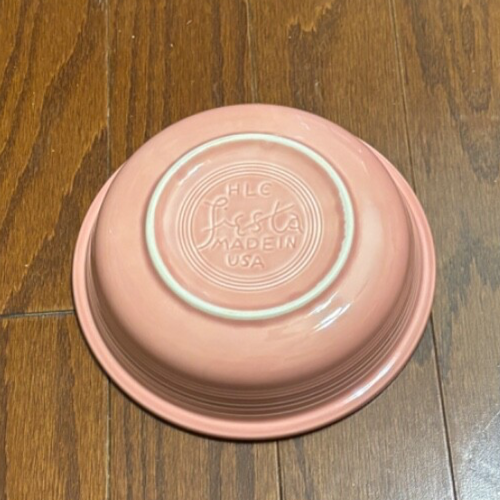 Fiestaware Peony Pink 6 7/8 inch Classic Rim Cereal Bowls 19 oz. Homer ...