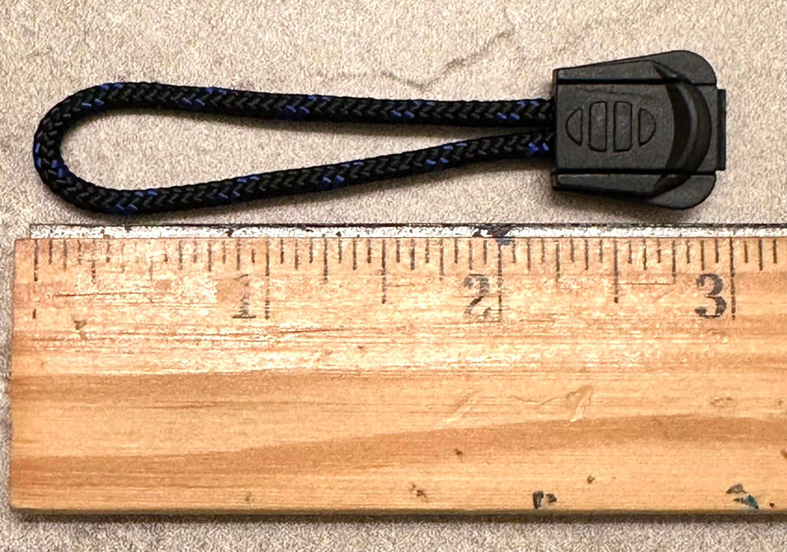 SET OF 10 3" BLACK WITH THIN BLUE LINE 425 PARACORD ZIPPER PULL ...