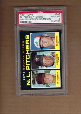 1971 TOPPS N L ROOKIE PITCHERS # 747 PSA 8 | eBay