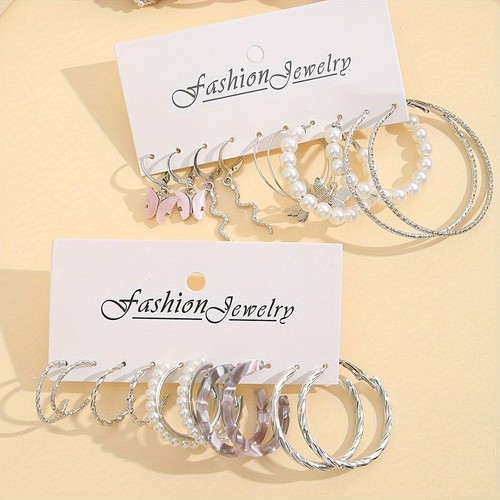 Boucles d'oreilles en forme de perle papillon vent le compl??ment ...