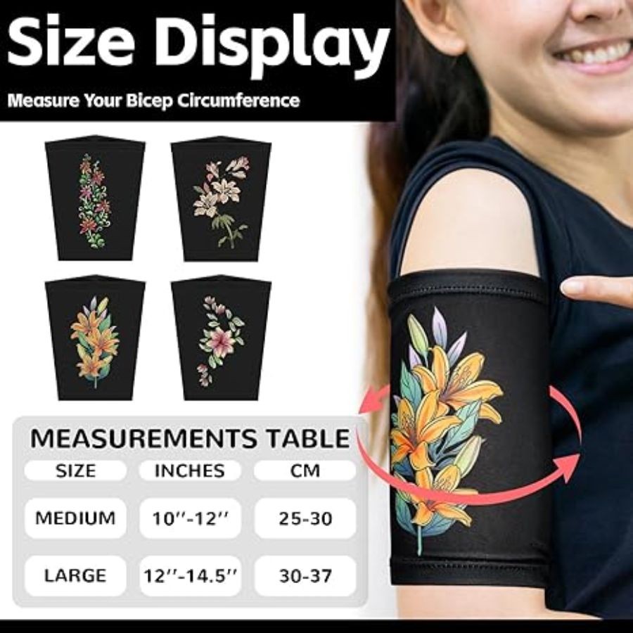 4 Pcs PICC Line Cover Sleeve PICC Upper Arm Cover Black Color Large | eBay