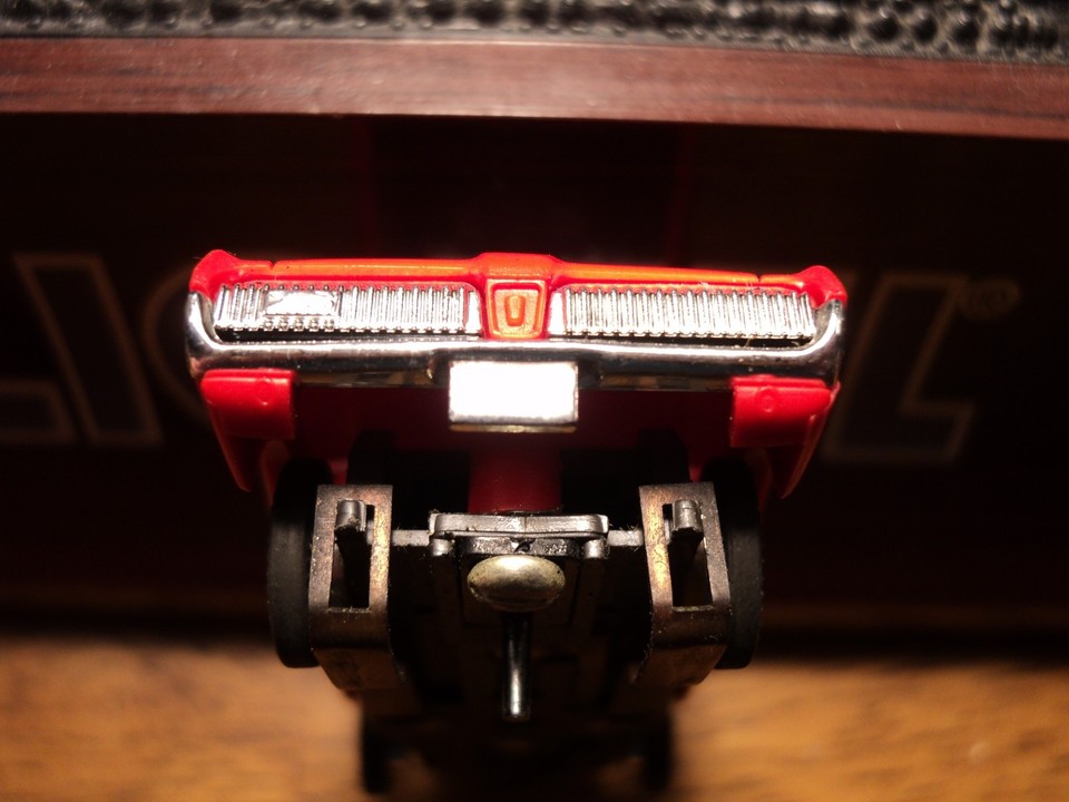 Aurora T-jet Red Mercury Cougar HO Slot Car Runs Needs Oiled Solid ...