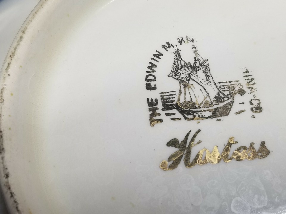 Vintage Edwin Knowles China Hostess CasseroleWith Lid Pink Floral ...