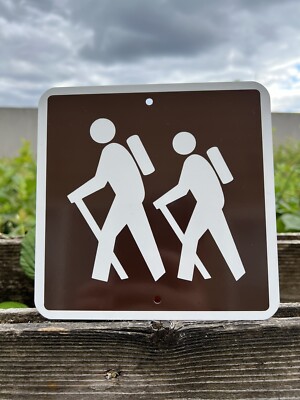 Hiking Trail Metal Sign 6”x6” (NEW) Hike | eBay