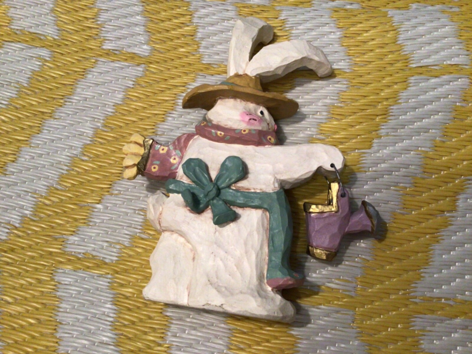 Kurt Adler Spring Town Bunny Rabbit Figurine Retired | eBay