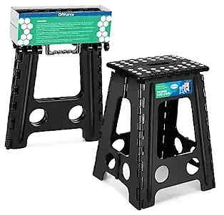 17.5 Inch Folding Step Stool 400lbs Capacity Sturdy Plastic 17.5inch ...