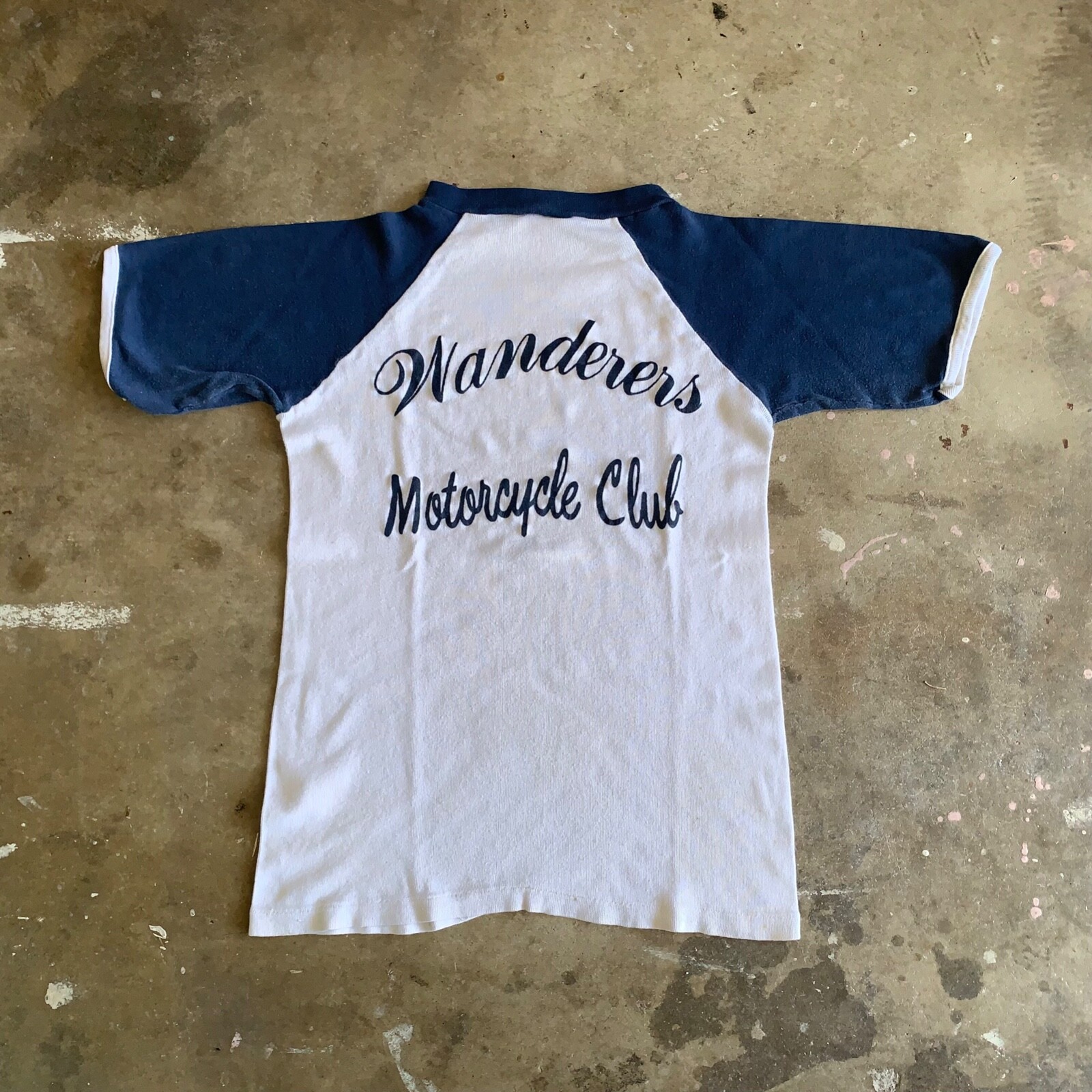 1960s VINTAGE 60s WANDERERS MOTORCYCLE CLUB BIKER T-S… - Gem