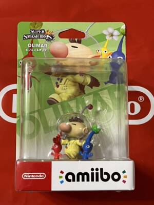 Nintendo Amiibo Pikmin & Olimar figure Super Smash Bros Multicolor New ...