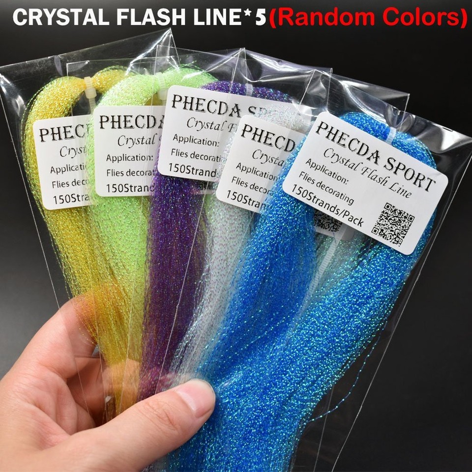 Feathers Fur Thread Crystal Flash Line Hooks Fly Tying Materials ...