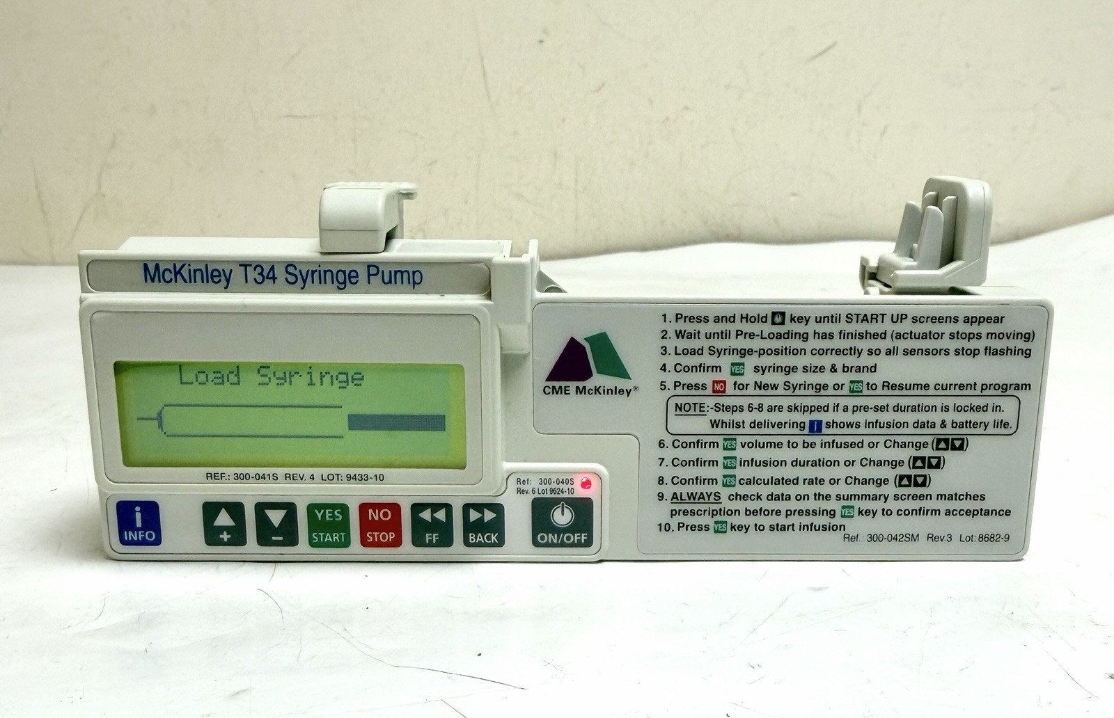 MCKINLEY T34 SYRINGE PUMP DRIVER EXCELLENT CONDITION - READY TO USE ...