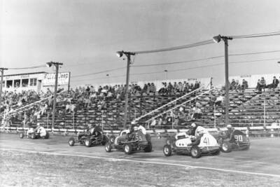Islip Speedway Midget Racing 1948 Motor Racing Old Photo | eBay Australia