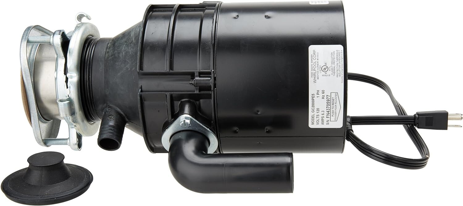 NEW OEM Whirlpool 84211602 GC2000PE 1/2 hp in Sink Disposer with power ...