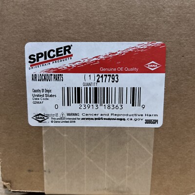 BRAND NEW! Sealed Box Spicer Dana Holdings Corporation Air Lockout ...