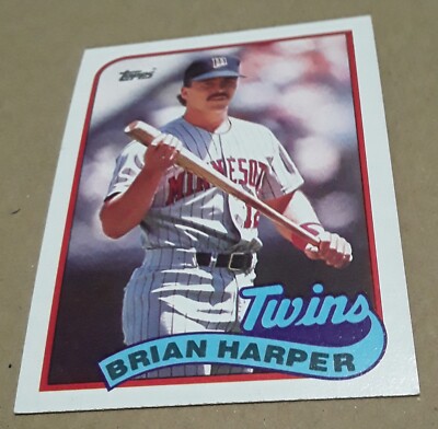 1989 Topps Brian Harper Minnesota Twins Baseball Card | eBay