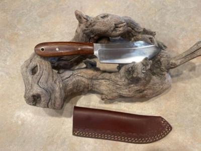 Super Sweet caper / hunting knife High Carbon Steel w/Rosewood handle ...