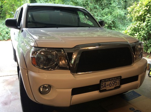 Fits 2005-2010 Toyota Tacoma TRD Sport Stainless Black Billet Grille ...