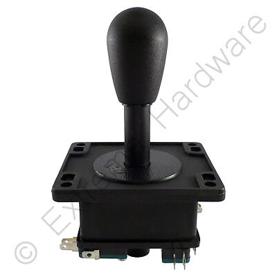 Happ Style American Bat Top Arcade Joystick 4/8 Way (Black) JAMMA MAME ...