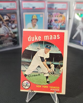1959 Topps Baseball #167 Duke Maas New York Yankees VG+ | eBay
