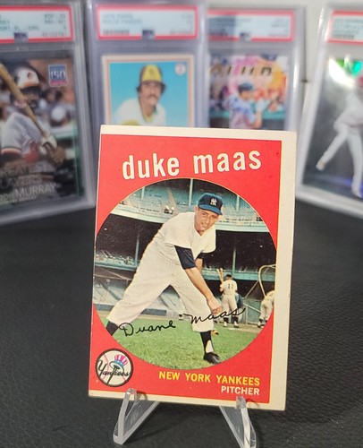1959 Topps Baseball #167 Duke Maas New York Yankees VG+ | eBay