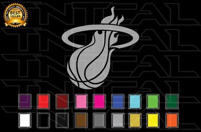 Miami Heat Basketball Team Logo NBA Vinyl Decal Sticker Car Window Wall ...