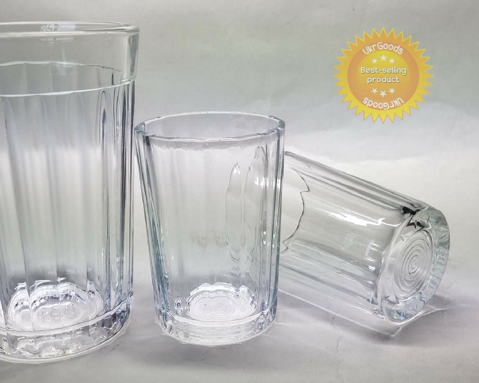 2 pcs Faceted Stopka Stakan Glass Granenny Granchak Soviet USSR Vodka ...